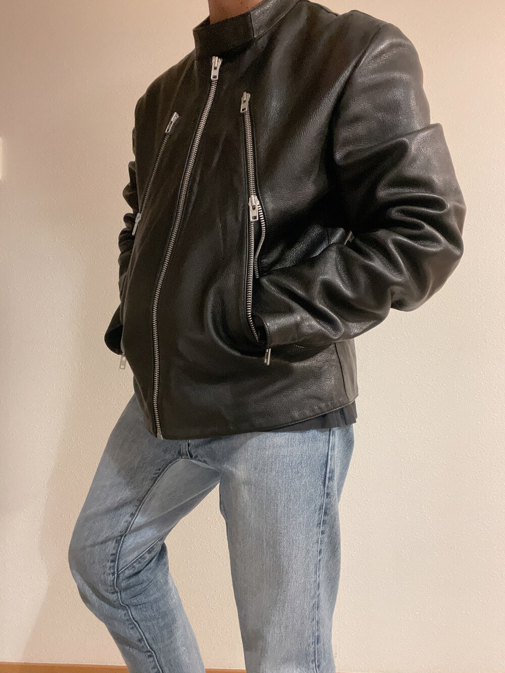 KuuJ ̈｜Maison Margielaのライダースジャケットを使ったコーディネート - WEAR