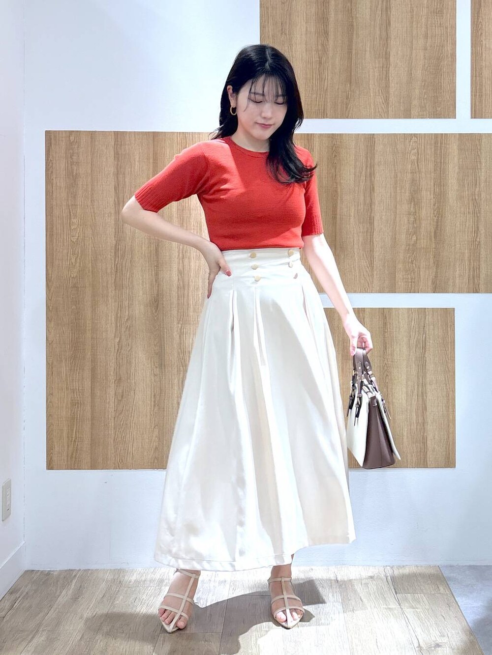 hanaka.(Andemiu ルミネエスト)｜Andemiuのスカートを使ったコーディネート - WEAR