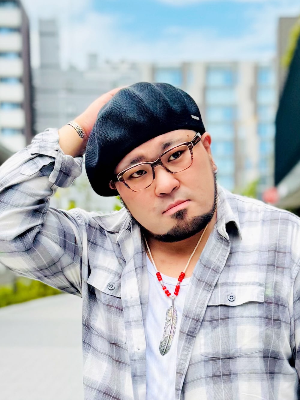 ぬ〜さん(OVERRIDE金沢Rinto)｜OVERRIDEのハンチング/ベレー帽を使ったコーディネート - WEAR