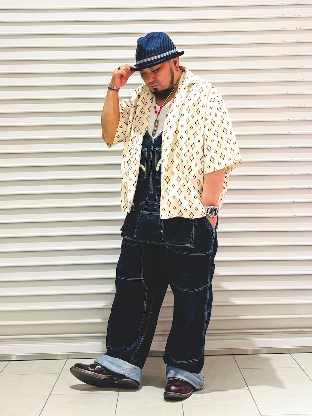 ぬ〜さん(OVERRIDE金沢Rinto)｜OVERRIDEのハットを使ったコーディネート - WEAR