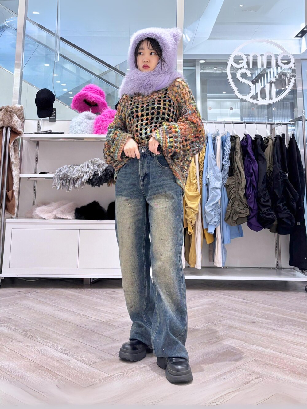 ayane(ANNA SUI NYC 本部)｜ANNA SUI NYCのデニムパンツを使ったコーディネート - WEAR