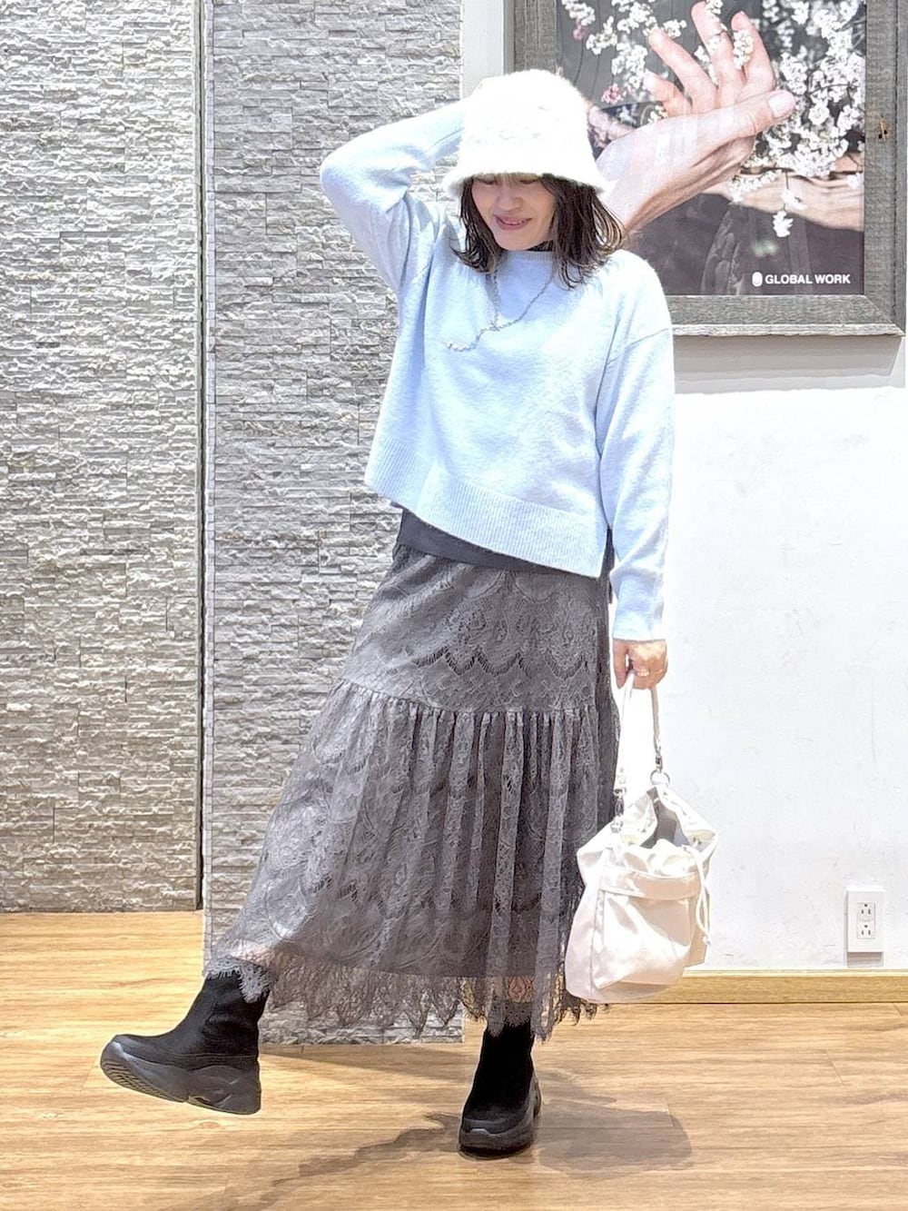 きく(GLOBAL WORK イオンモール扶桑)｜GLOBAL WORKのショルダーバッグを使ったコーディネート - WEAR