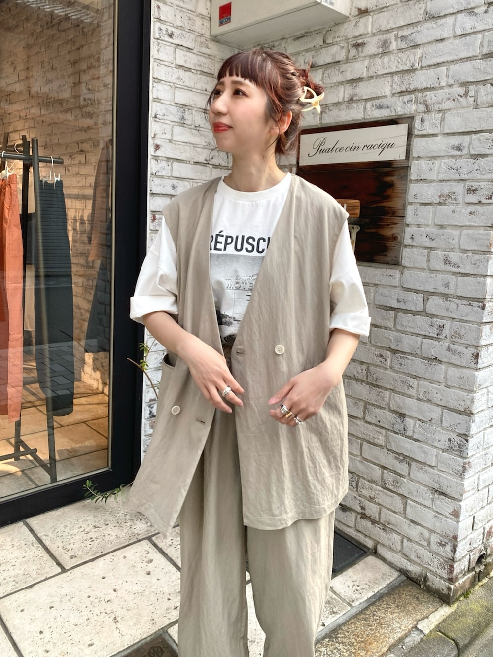 niu(pualcecin)｜PUAL CE CINのベストを使ったコーディネート - WEAR
