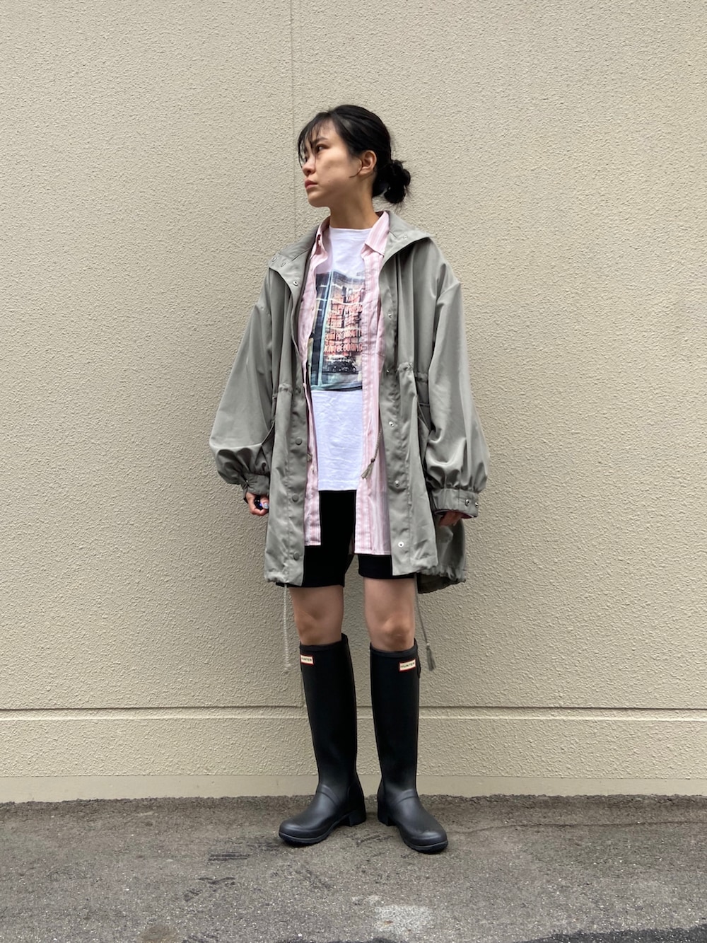 uno.｜HUNTERのレインシューズを使ったコーディネート - WEAR