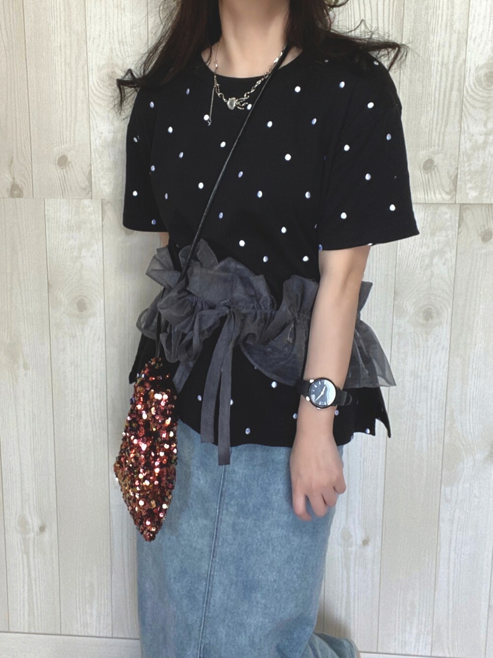 Gini Aki｜GeeRAのTシャツ/カットソーを使ったコーディネート - WEAR