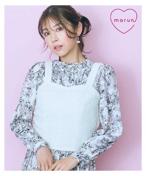 nissen（ニッセン）の「＜大きいサイズ＞ツイードビスチェ marun（ベスト）」 - WEAR