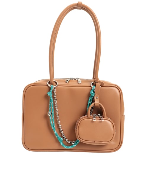 EMODA（エモダ）の「SQUARE SHOULDER CHARM BAG（ハンドバッグ）」 - WEAR