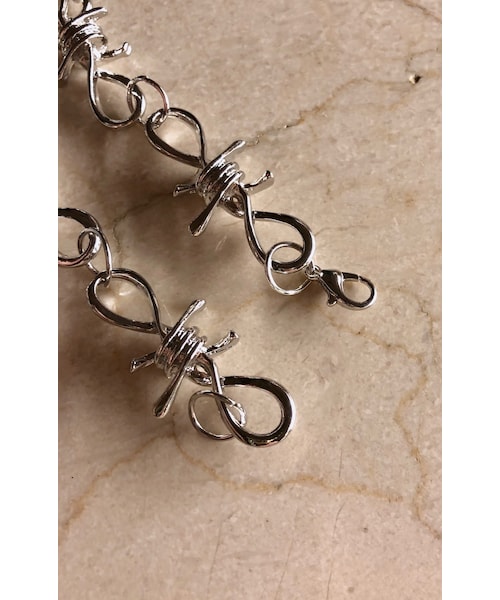 A.D.G（エーディージー）の「Barbed Wire Necklace (silver)（ネックレス）」 - WEAR