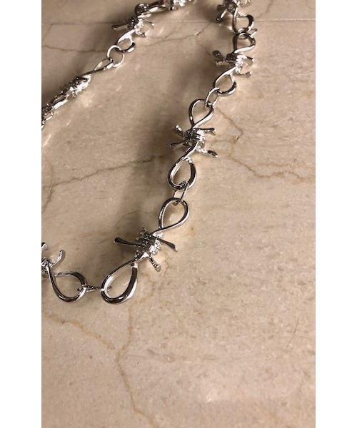 A.D.G（エーディージー）の「Barbed Wire Necklace (silver)（ネックレス）」 - WEAR
