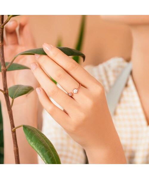 By Invite Only（バイインバイトオンリー）の「Rose Gold Cerelia Ring（）」 - WEAR