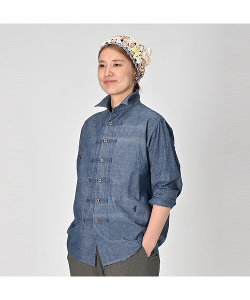 45R（フォーティファイブアール）の「インドカディオックスの908 8ノットシャツ（藍）（）」 - WEAR