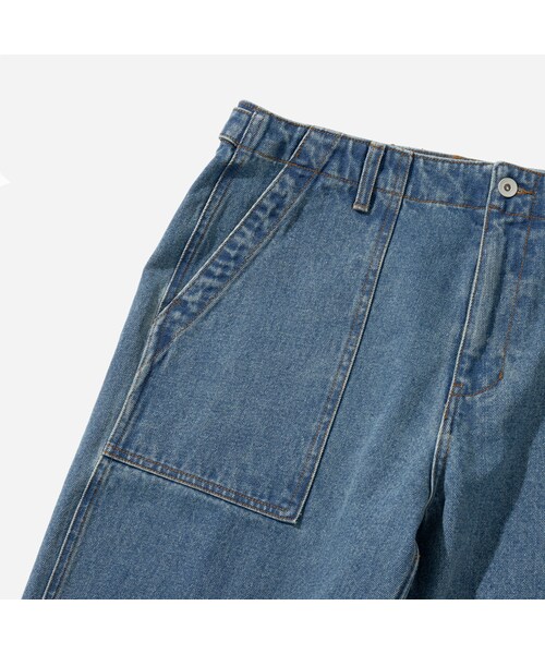UNIFORM BRIDGE（ユニフォームブリッジ）の「OG WIDE DENIM FATIGUE PANT - INDIGO WASHED ...