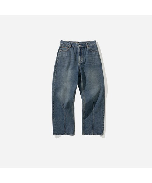 UNIFORM BRIDGE（ユニフォームブリッジ）の「PIN TUCK LOOSE FIT JEANS - INDIGO WASHED ...