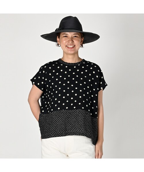 45R（フォーティファイブアール）の「インドリネンドットプリントのMキャミ（）」 - WEAR