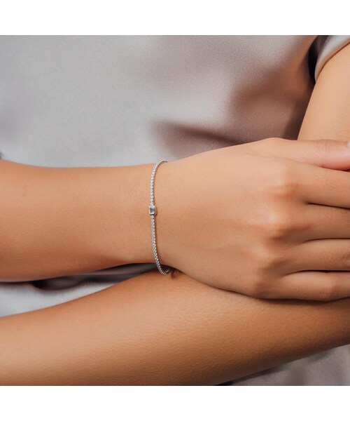 By Invite Only（バイインバイトオンリー）の「Silver Blanca Tennis Bracelet（）」 - WEAR