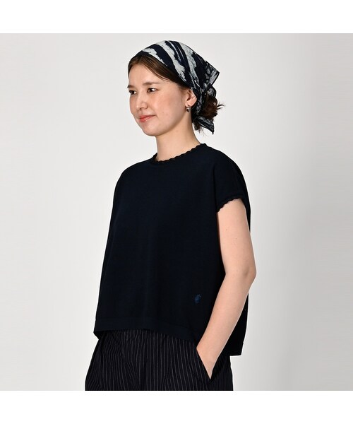 45R（フォーティファイブアール）の「カノコニットソーのMキャミ（インディゴ）（）」 - WEAR