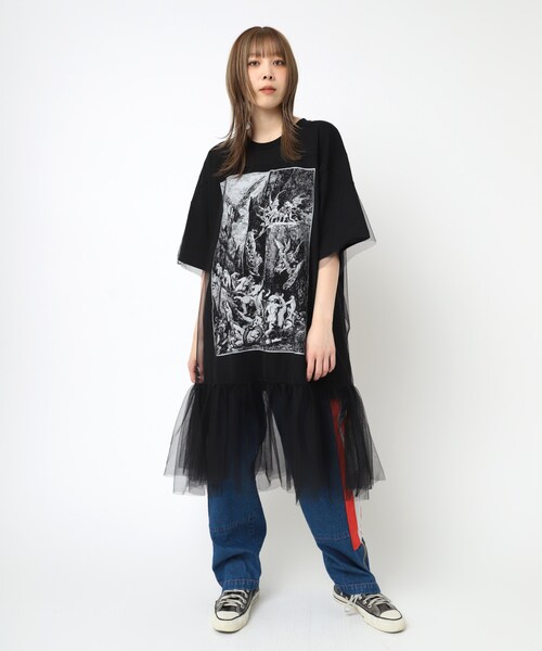 RNA（アールエヌエー）の「M2301 チュールワンピレイヤードBIG T（）」 - WEAR