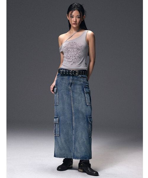 ALAND（エーランド）の「NOT4NERD／カーゴデニム ロングスカート（）」 - WEAR