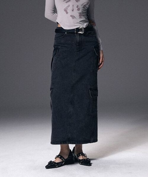 ALAND（エーランド）の「NOT4NERD／カーゴデニム ロングスカート（）」 - WEAR