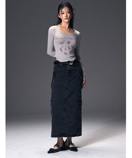 ALAND（エーランド）の「NOT4NERD／カーゴデニム ロングスカート（）」 - WEAR