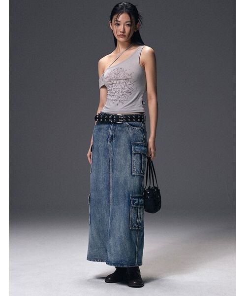 ALAND（エーランド）の「NOT4NERD／カーゴデニム ロングスカート（）」 - WEAR