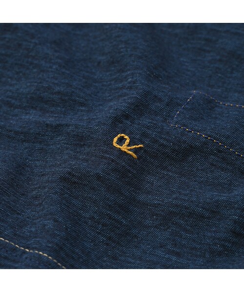 45R（フォーティファイブアール）の「ペーペーくんベタッチプリントの908Tシャツ（インディゴ 濃）（）」 - WEAR