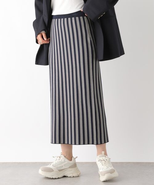 LEPSIM（レプシィム）の「12ゲージストライプニットスカート（）」 - WEAR