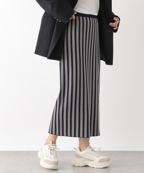 LEPSIM（レプシィム）の「12ゲージストライプニットスカート（）」 - WEAR