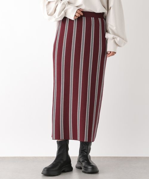 LEPSIM（レプシィム）の「12ゲージストライプニットスカート（）」 - WEAR