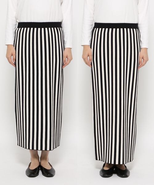 LEPSIM（レプシィム）の「12ゲージストライプニットスカート（）」 - WEAR