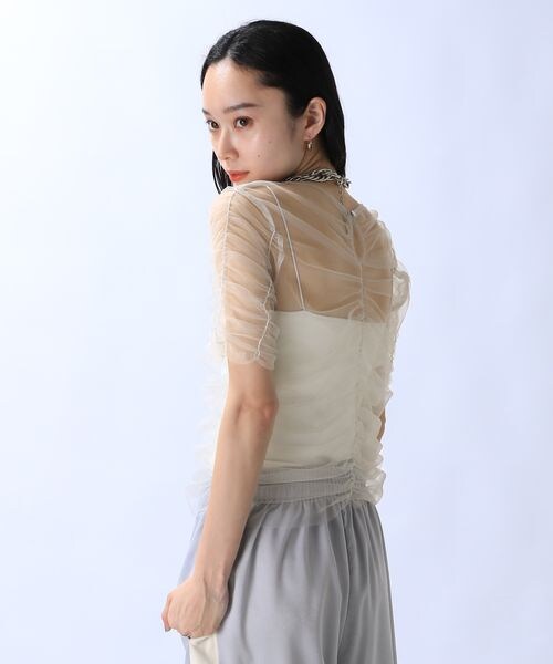JEANASIS（ジーナシス）の「チュールギャザーTEE SS（）」 - WEAR