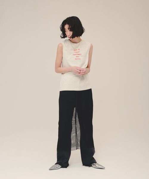 JEANASIS（ジーナシス）の「2Way Logo Sleeveless TEE（）」 - WEAR