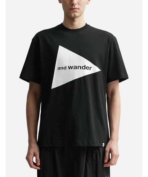 and wander（アンドワンダー）の「and wander Logo Short Sleeve T-shirt（）」 - WEAR