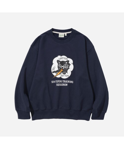 UNIFORM BRIDGE（ユニフォームブリッジ）の「Spitten Kitten Sweatshirt - Navy - THE ...
