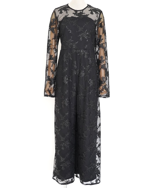 Ameri（アメリ）の「Ameri VINTAGE（アメリ ヴィンテージ）SOANGLE LACE ROMPERS（ブラック/M）（ドレス）」 - WEAR