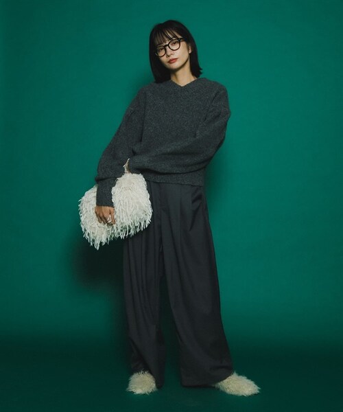 KBF（ケイビーエフ）の「V領立體感針織衫（）」 - WEAR