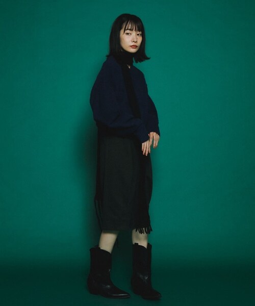 KBF（ケイビーエフ）の「V領立體感針織衫（）」 - WEAR