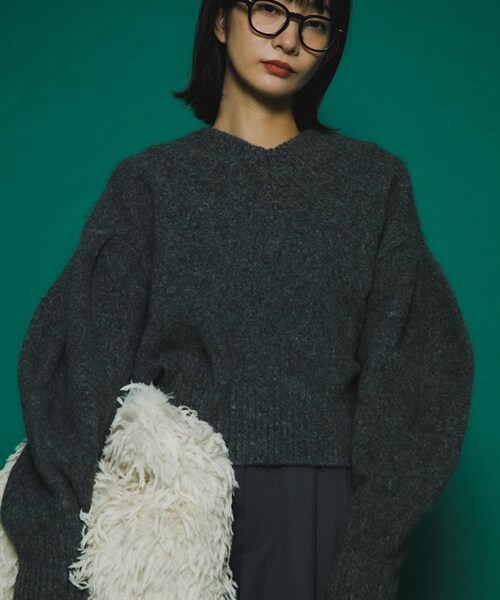 KBF（ケイビーエフ）の「V領立體感針織衫（）」 - WEAR