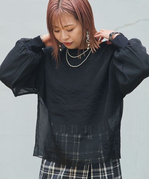 GLOBAL WORK（グローバルワーク）の「低身長Chiakiさんプロデュース/レイヤードスウエット/EiiS/133757（）」 - WEAR