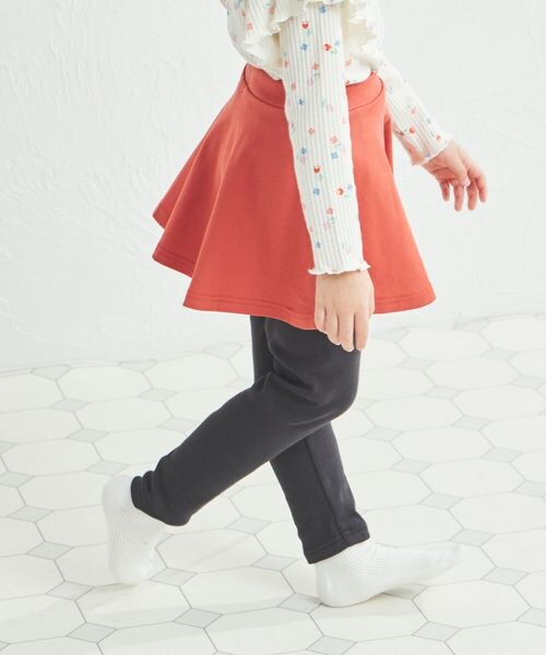 pairmanon（ペアマノン）の「10分丈 無地 スカート ドッキング スカッツ（）」 - WEAR