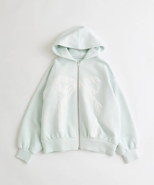 OLIVE des OLIVE（オリーブデオリーブ）の「リボンレースZIPパーカー（）」 - WEAR