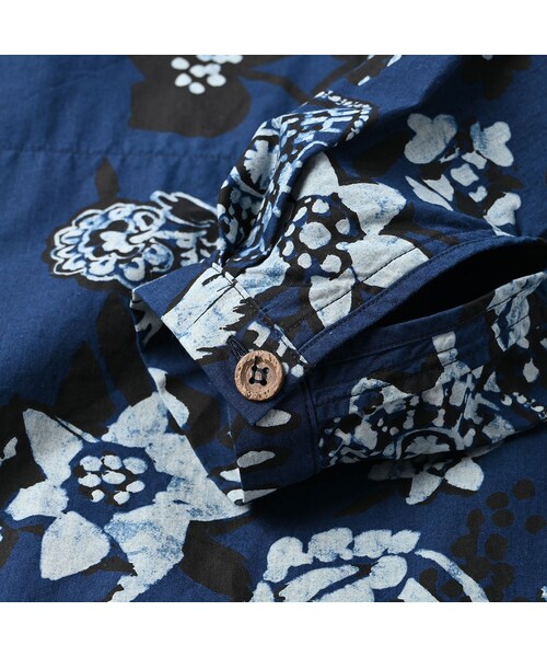 45R（フォーティファイブアール）の「不死鳥プリントの908イージースタンドシャツ（インディゴ）（）」 - WEAR