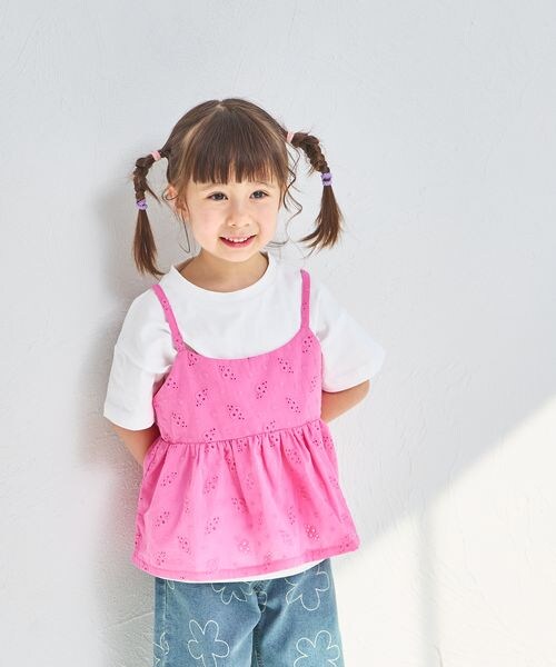 pairmanon（ペアマノン）の「2点セット レースキャミソール Tシャツ（）」 - WEAR