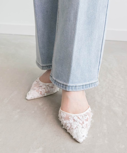 RANDA（ランダ）の「【Flower Collection】2WAYフラワーモチーフアンクルストラップパンプス（）」 - WEAR