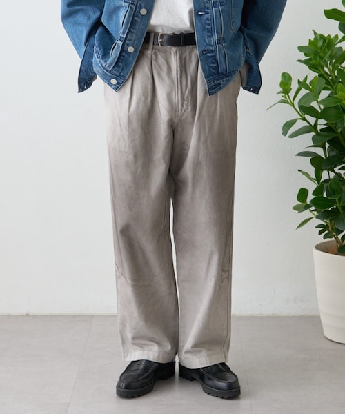 CIAOPANIC TYPY（チャオパニックティピー）の「【ainode】oku 2タックベルトワイドパンツ（デニムパンツ）」 - WEAR