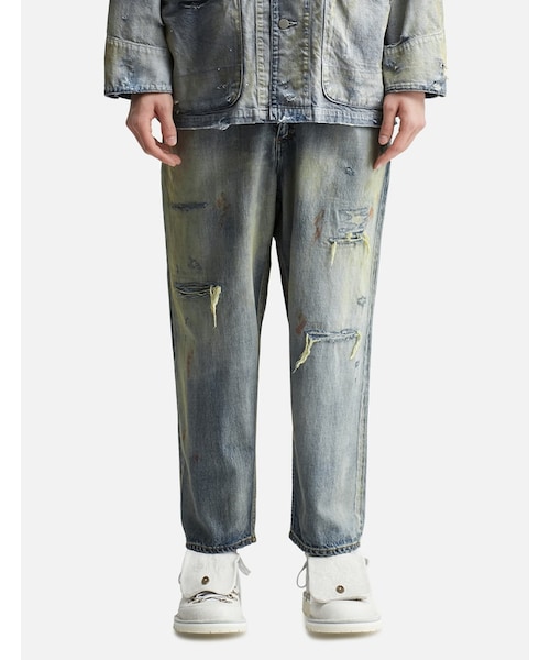 ANCELLM（アンセルム）の「REMAKE SELVEDGE TAPERED 5P DENIM PANTS（）」 - WEAR