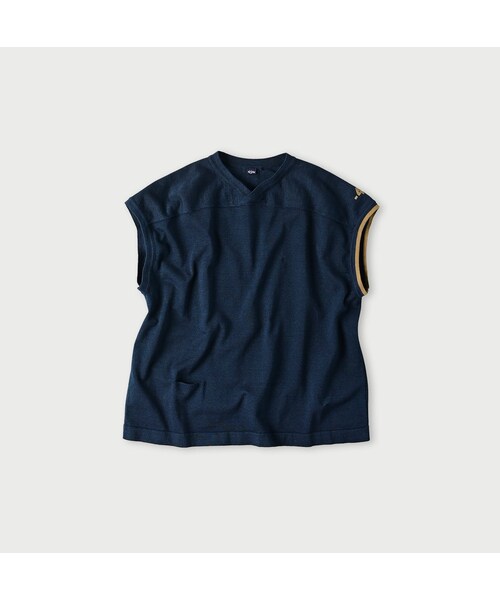 45R（フォーティファイブアール）の「ニットソーの908オーバーTシャツ（インディゴ）（）」 - WEAR