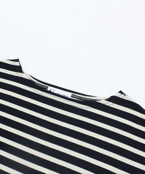 RNA-N（アールエヌエーエヌ）の「M2431 コットンボーダーハーフスリーブバスクT（）」 - WEAR