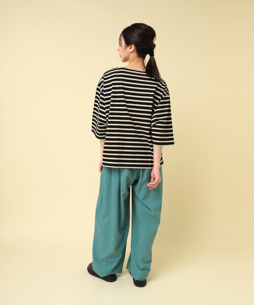 RNA-N（アールエヌエーエヌ）の「M2431 コットンボーダーハーフスリーブバスクT（）」 - WEAR