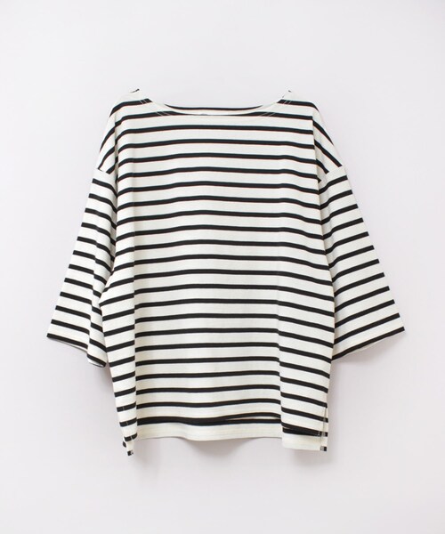 RNA-N（アールエヌエーエヌ）の「M2431 コットンボーダーハーフスリーブバスクT（）」 - WEAR